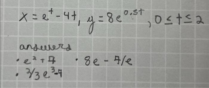 Solved + x=27-44, 4= 8e e y :8eo.st ostea answers e2-4 а | Chegg.com