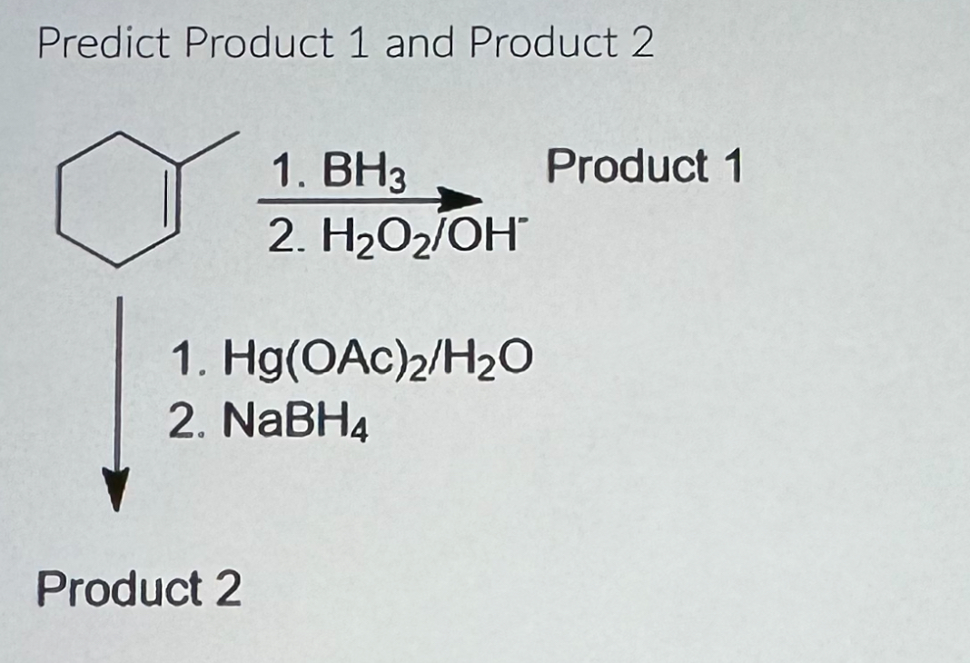 Solved Predict Product 1 ﻿and Product | Chegg.com