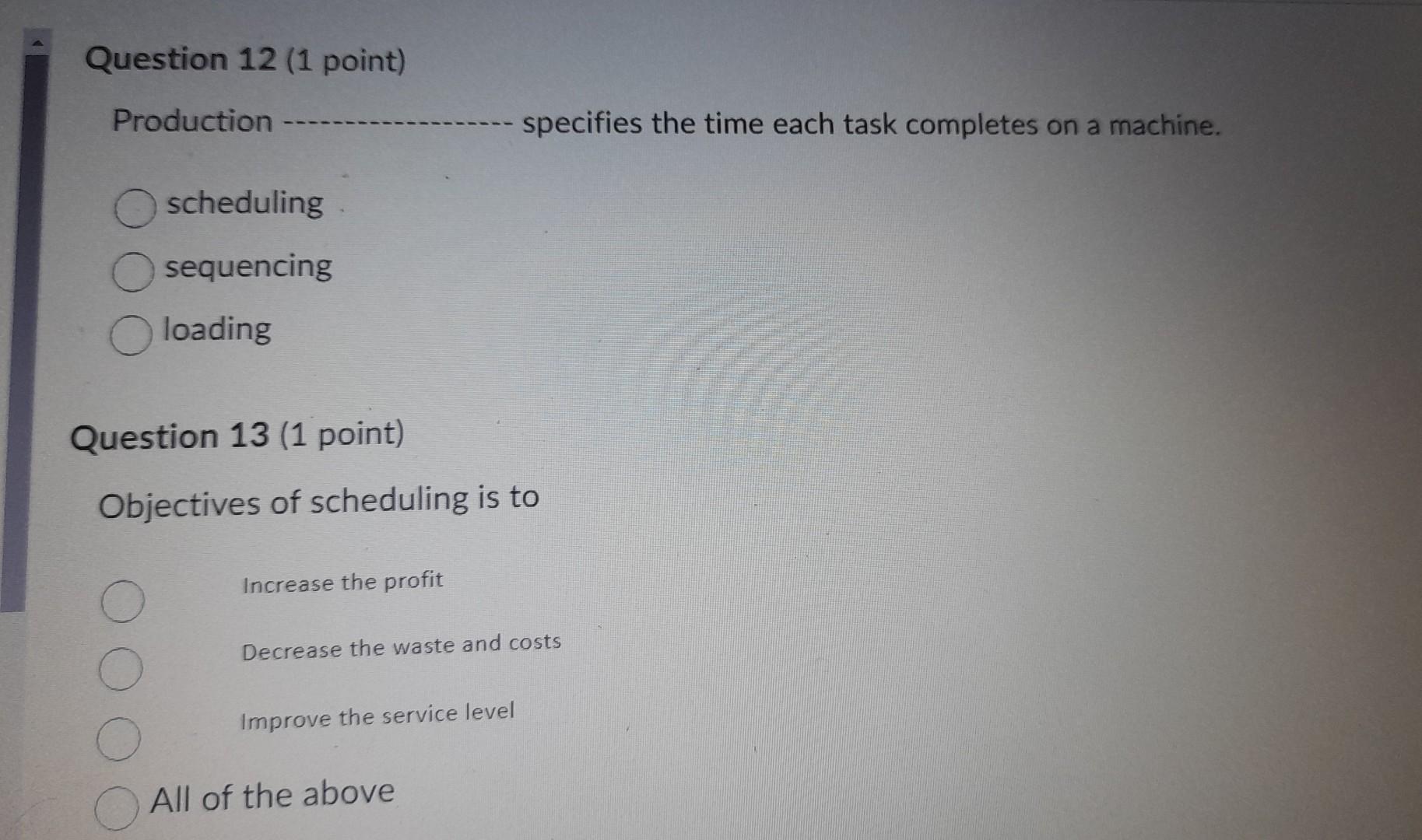 Solved Production specifies the time each task completes on | Chegg.com