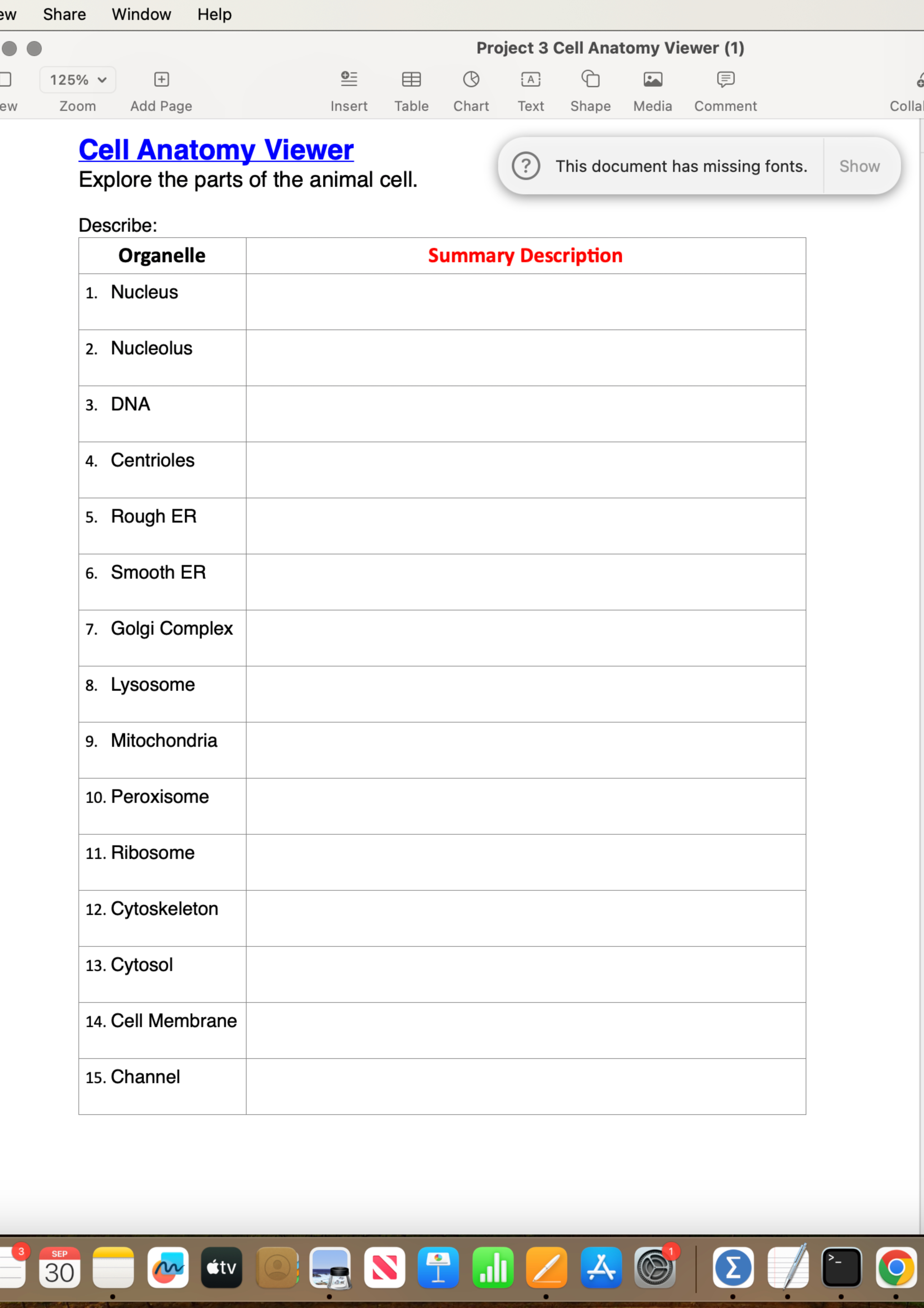 Solved Cell Anatomy ViewerExplore the parts of the animal | Chegg.com