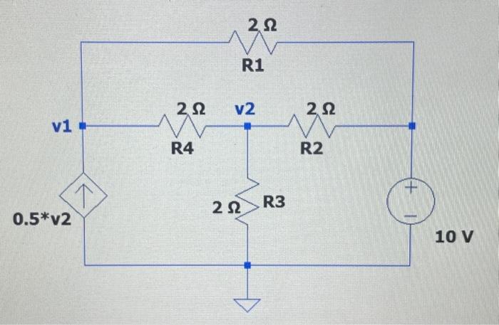 Solved Part A: derive the node equations for nodes, V1 and | Chegg.com
