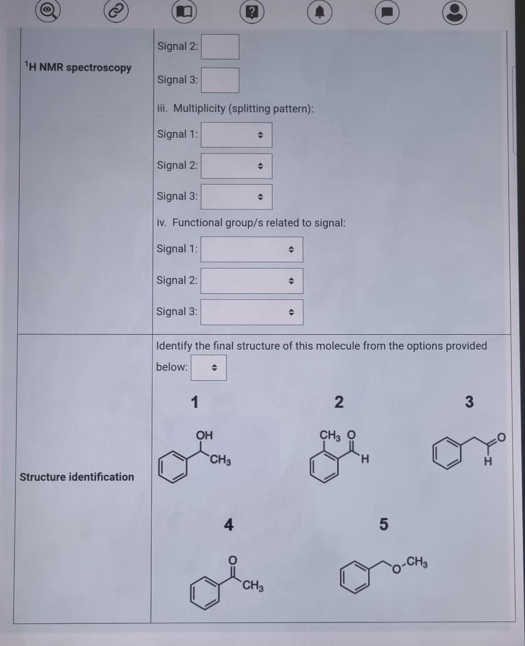 Solved Results (unknown spectral analysis) Complete the | Chegg.com
