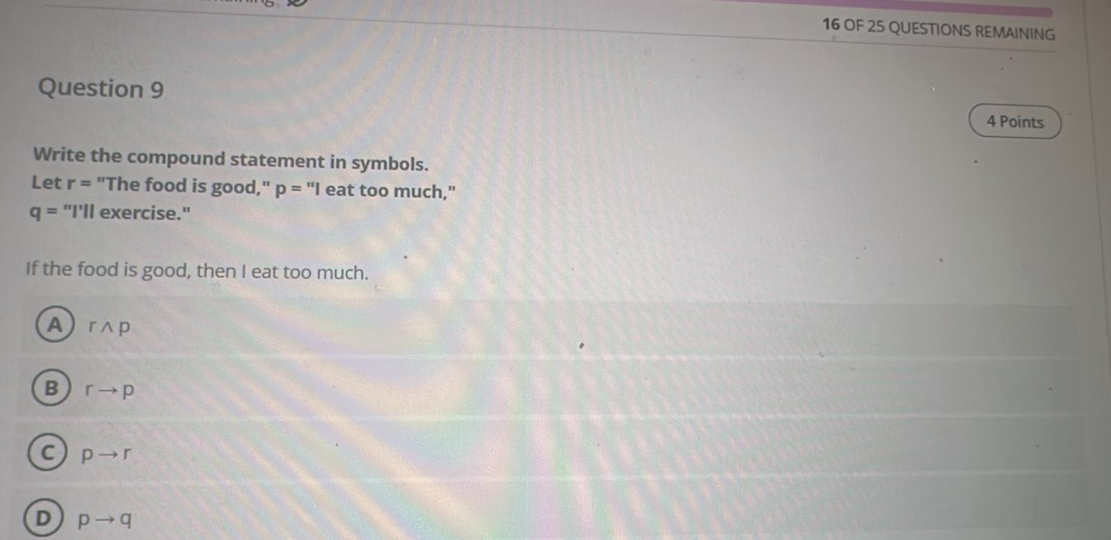 Solved Question 9Write the compound statement in | Chegg.com