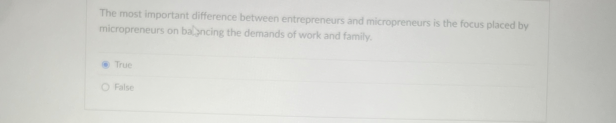 Solved The most important difference between entrepreneurs | Chegg.com