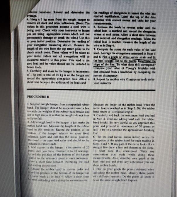 EXPERIMENT 17 ELASTICITY: YOUNG'S MODULUS | Chegg.com