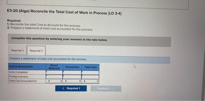 Solved Required information SB (Algo) Calculating Physical | Chegg.com