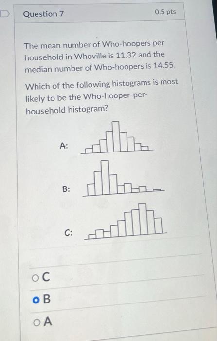 Solved The mean number of Who-hoopers per household in | Chegg.com