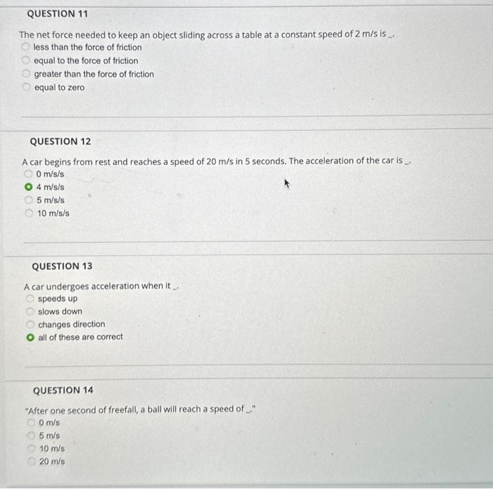 Solved The net force needed to keep an object sliding across | Chegg.com