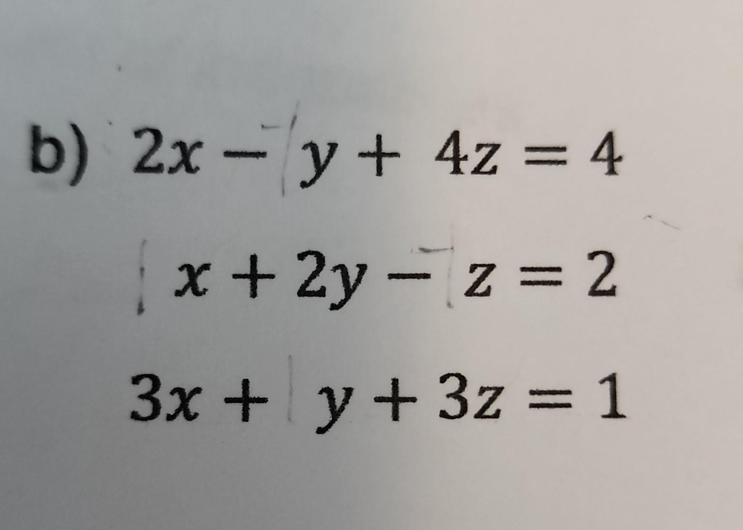 Solved Solve the system. State if it is an inconsistent | Chegg.com
