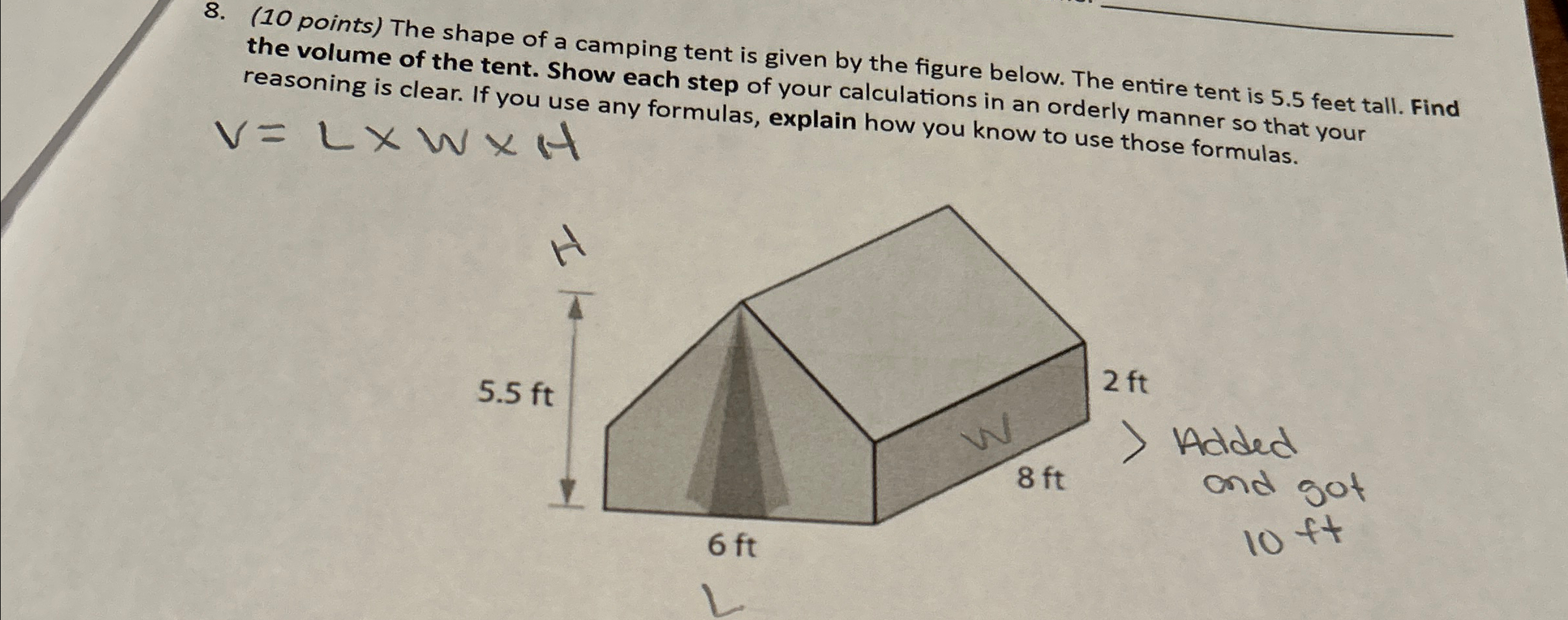 Solved (10 ﻿points) ﻿The shape of a camping tent is given by | Chegg.com