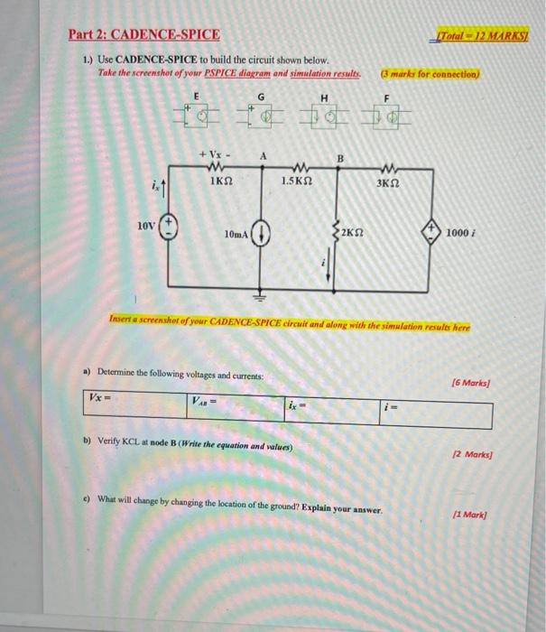 Solved PART 1: TinkerCAD Total 13 MARKS Build the circuit | Chegg.com