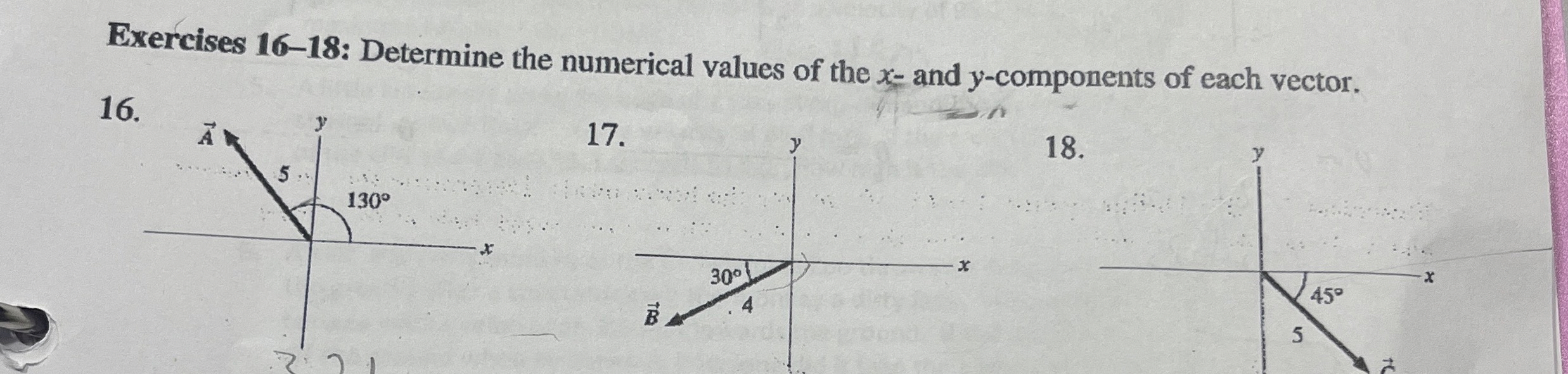 Solved Exercises 16-18: Determine the numerical values of | Chegg.com