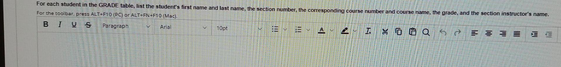Solved For each student in the GRADE table, list the | Chegg.com