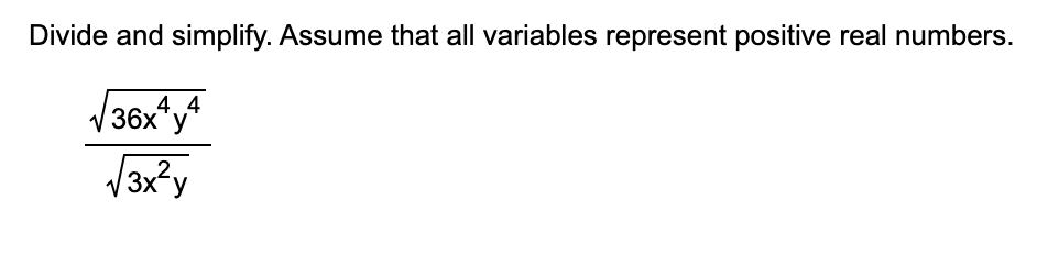 Solved Divide and simplify. Assume that all variables | Chegg.com