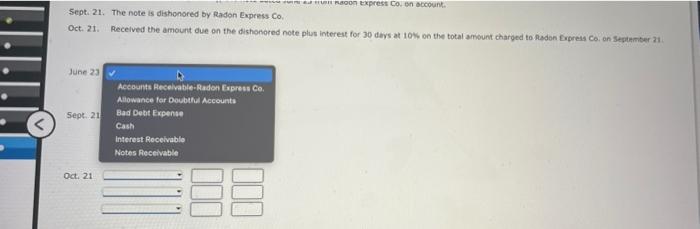 Solved Entries for Receipt and Dishonor of Note Receivable | Chegg.com