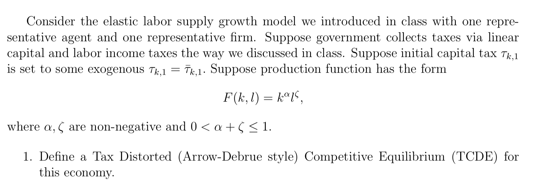 Solved Consider the elastic labor supply growth model we | Chegg.com