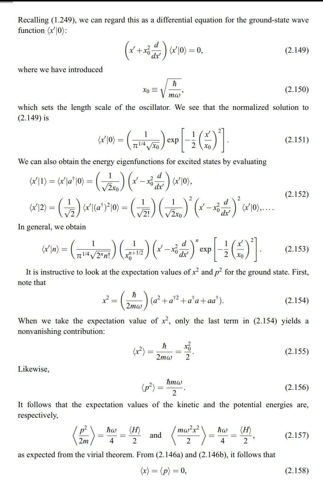 Solved Recalling (1.249), we can regard this as a | Chegg.com