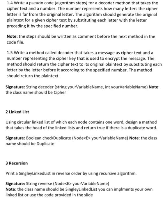 Solved 1 Cryptography with Strings and Character Arrays 1 | Chegg.com
