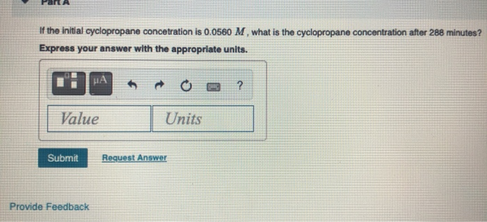 Solved Cyclopropane rearranges to form propene in the gas | Chegg.com