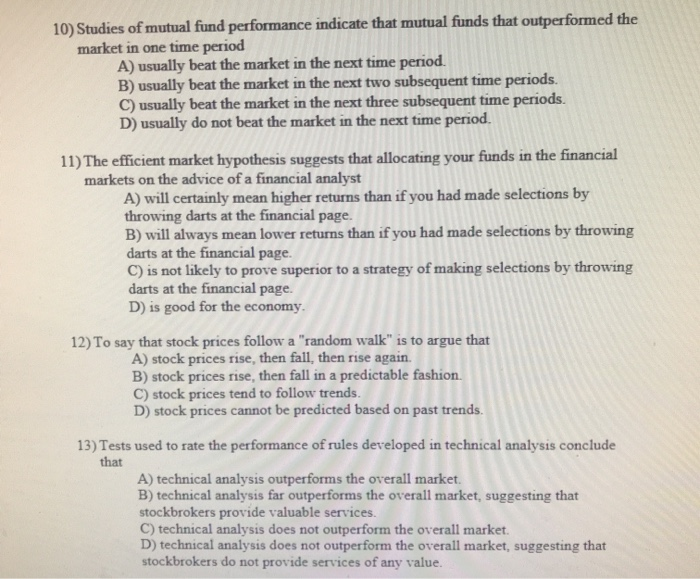Solved Financial Economics. Multiple Choice Questions. only | Chegg.com Solved Financial Economics. Multiple Choice Questions. only | Chegg.com