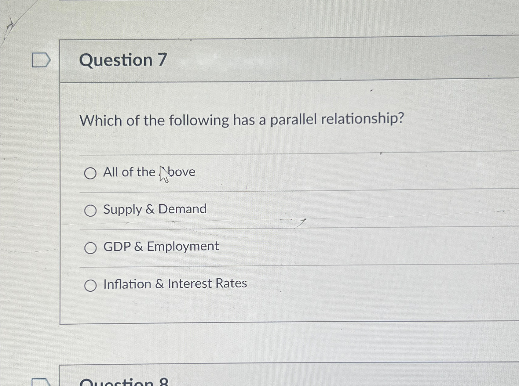 Solved Question 7Which of the following has a parallel | Chegg.com
