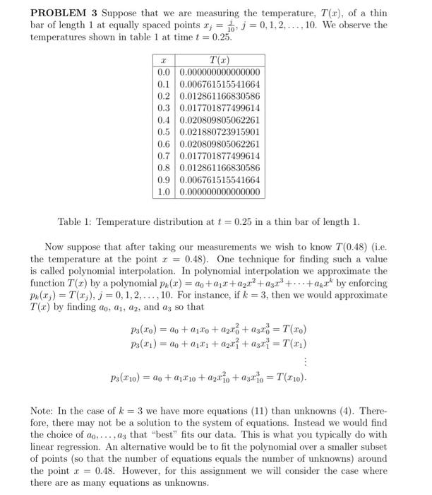 Solved PROBLEM 3 Suppose that we are measuring the | Chegg.com