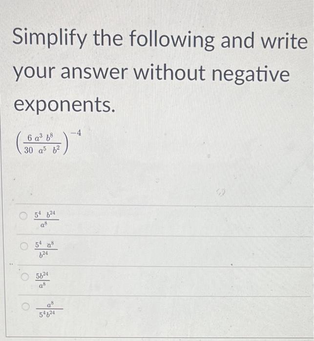 Solved Simplify the following and write your answer without | Chegg.com
