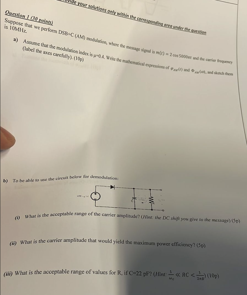 Solved Question 1 (30 ﻿points)Suppose that we ﻿perform | Chegg.com