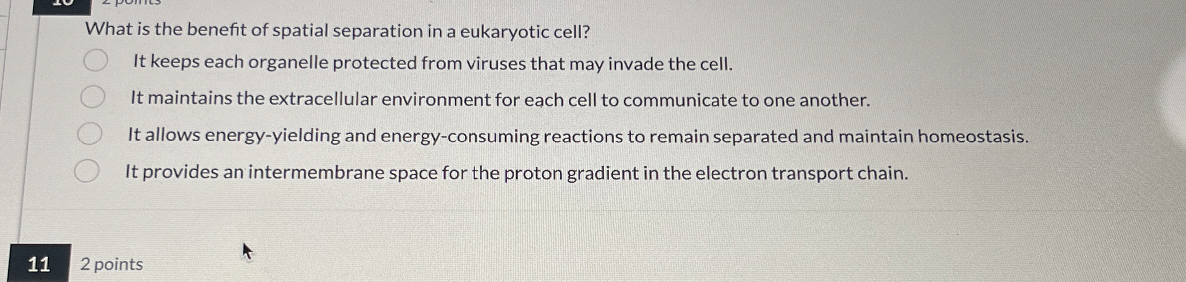 Solved What is the benefit of spatial separation in a | Chegg.com