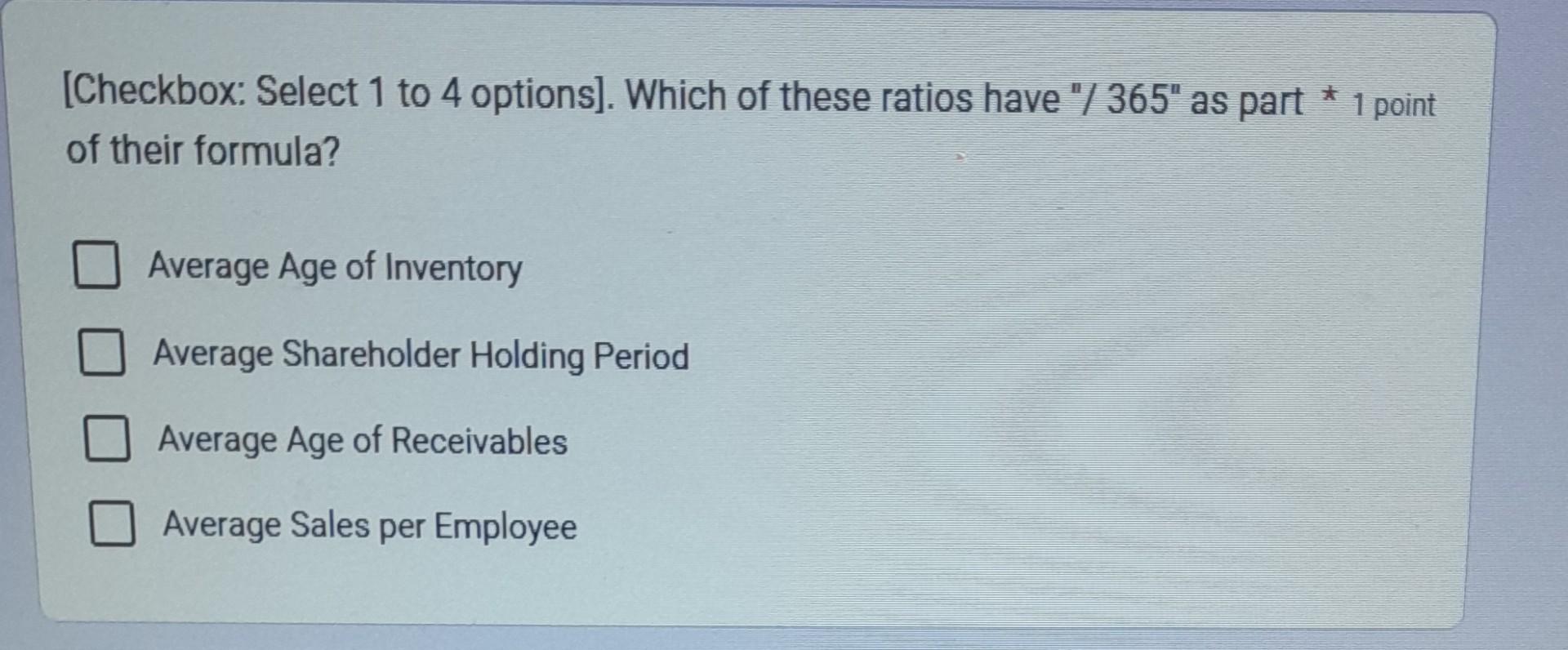 Solved [Checkbox: Select 1 to 4 options]. Which of these | Chegg.com