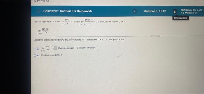 Solved Homework Section 3 5 Homework Question 4 3 5 8