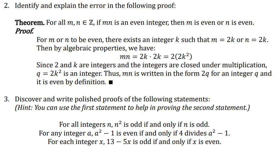 Solved Discover and write polished proofs of the following | Chegg.com