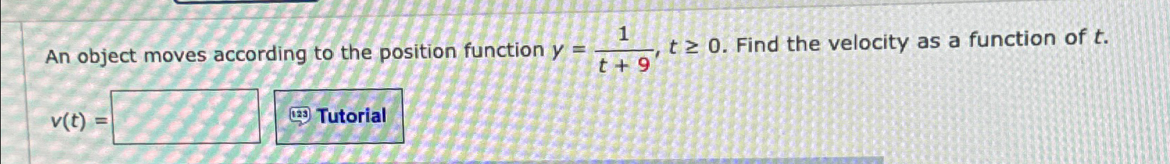 Solved An object moves according to the position function | Chegg.com