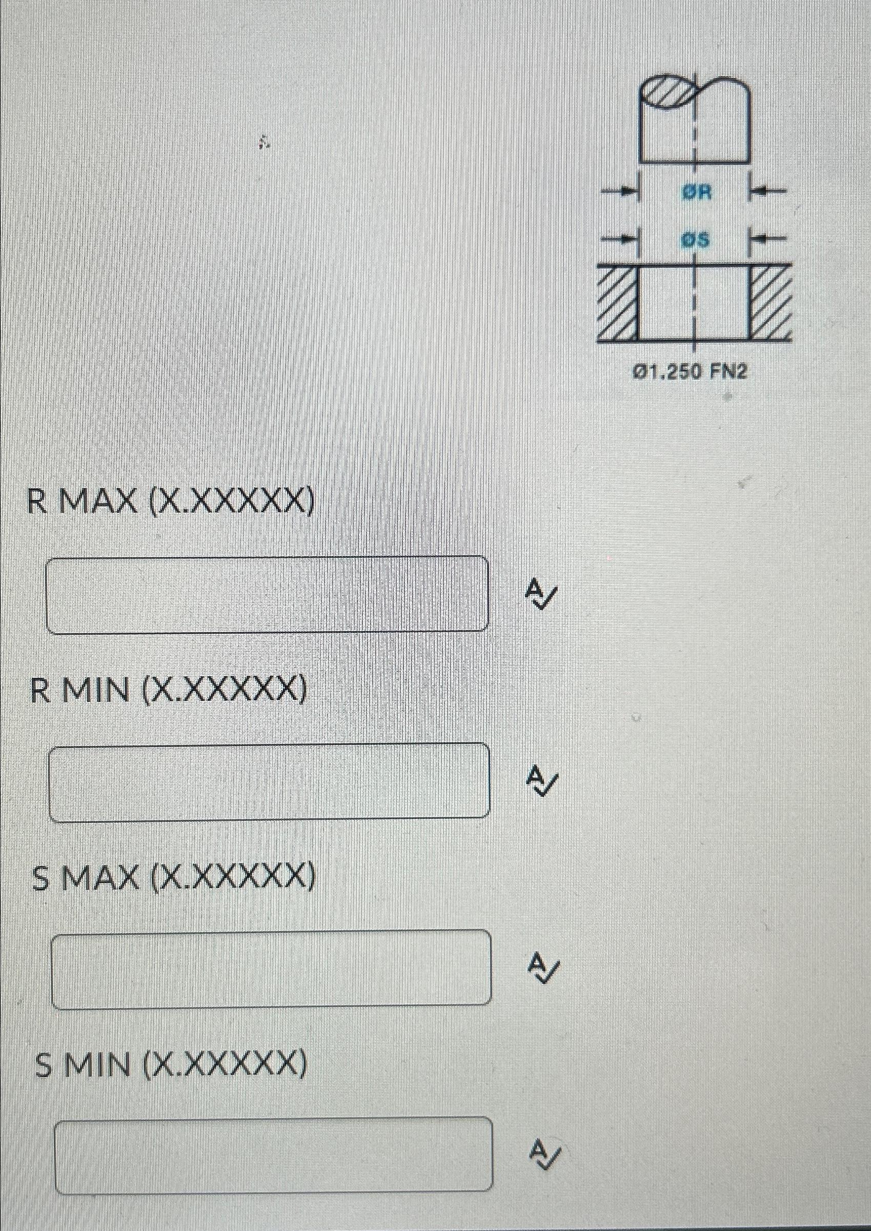 R ﻿MAX (X.XXXXX)R MIN (X.XXXXX)AS MAX (X.XXXXX)AS MIN | Chegg.com