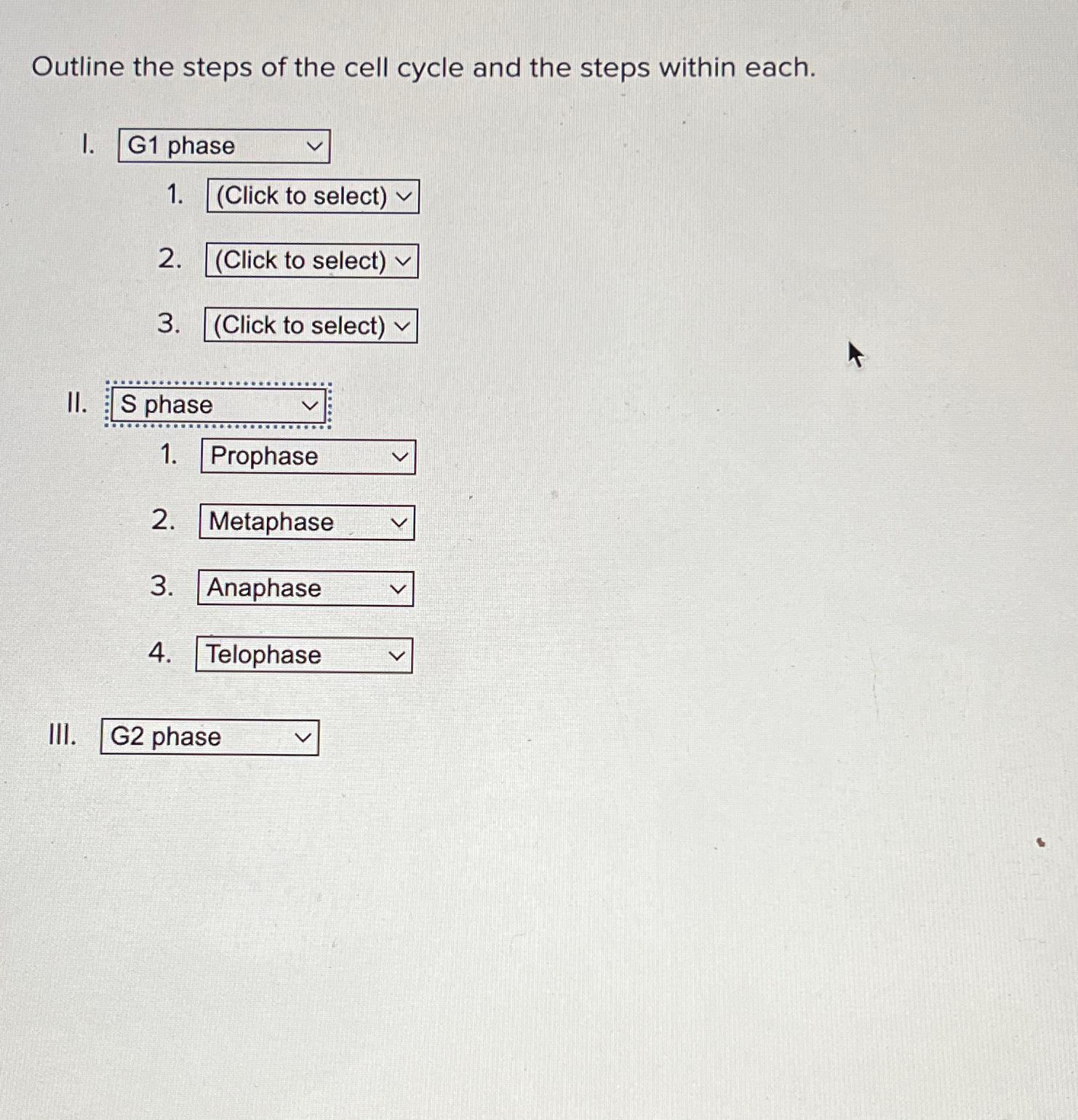 Solved Outline the steps of the cell cycle and the steps | Chegg.com