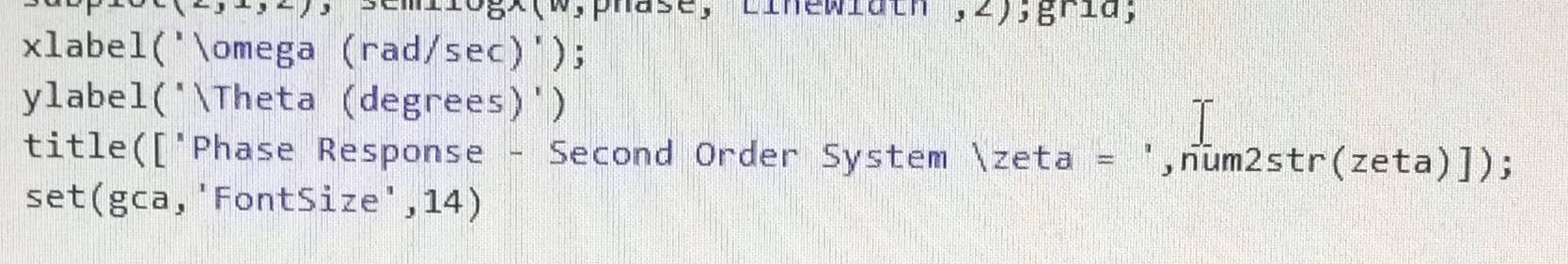 Solved Complete the MATLAB script to obtain the step, | Chegg.com