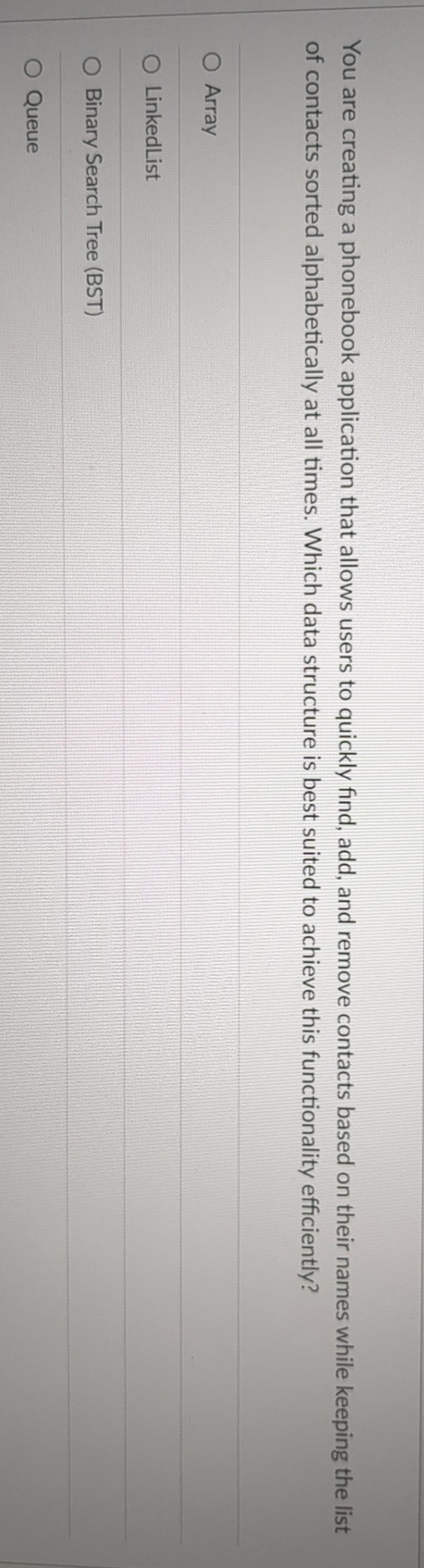 Solved You are creating a phonebook application that allows | Chegg.com