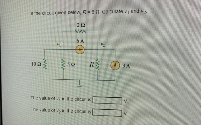 Solved In the circuit given below, R = 80. Calculate v4 and | Chegg.com
