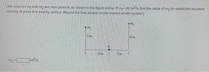 Solved Line sources m1 and m2 are near point A, as shown in | Chegg.com