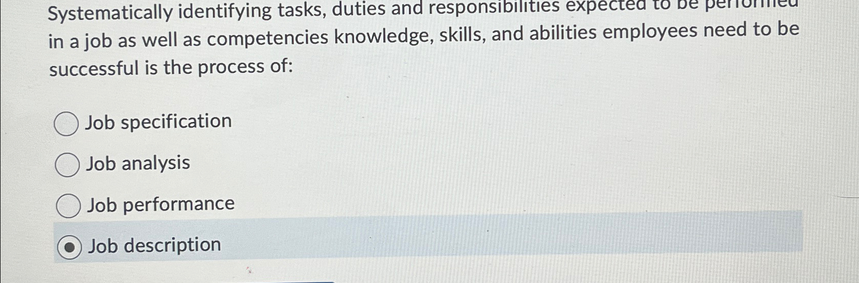Solved Systematically identifying tasks, duties and | Chegg.com