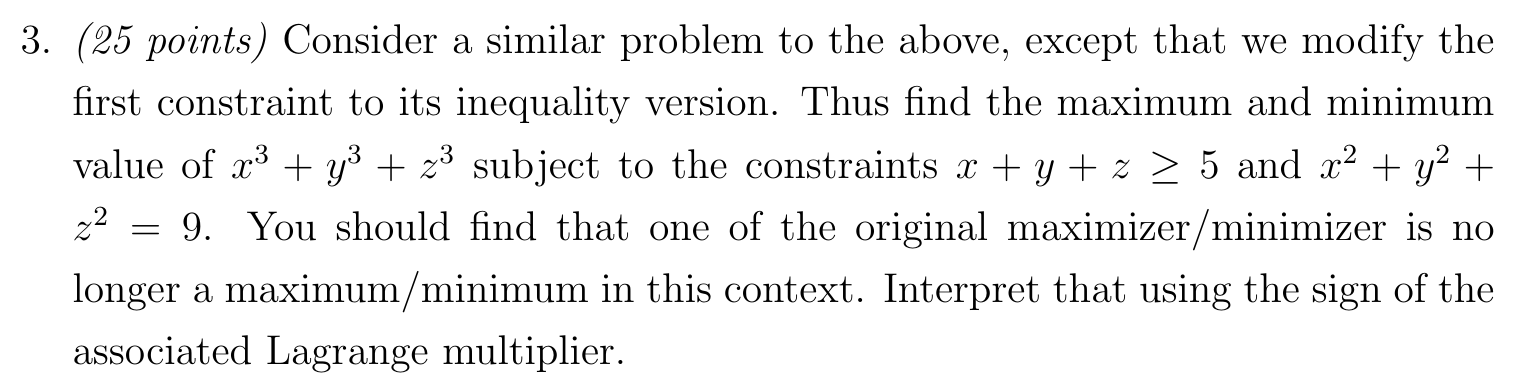 Solved Consider a similar problem to the above, except that | Chegg.com