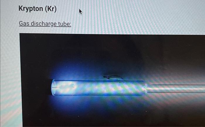 Solved Helium (He) Gas discharge tube: Description of | Chegg.com