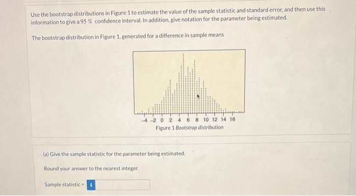 Solved Use the bootstrap distributions in Figure 1 to | Chegg.com