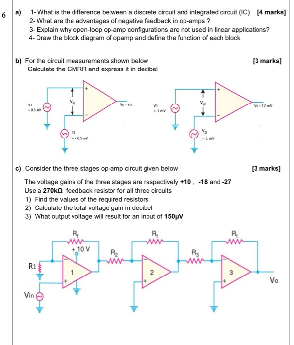 Solved 6 a) 1- What is the difference between a discrete | Chegg.com