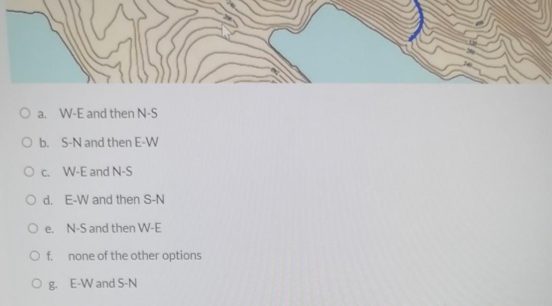Solved Identify the flow direction of the river (blue line) | Chegg.com