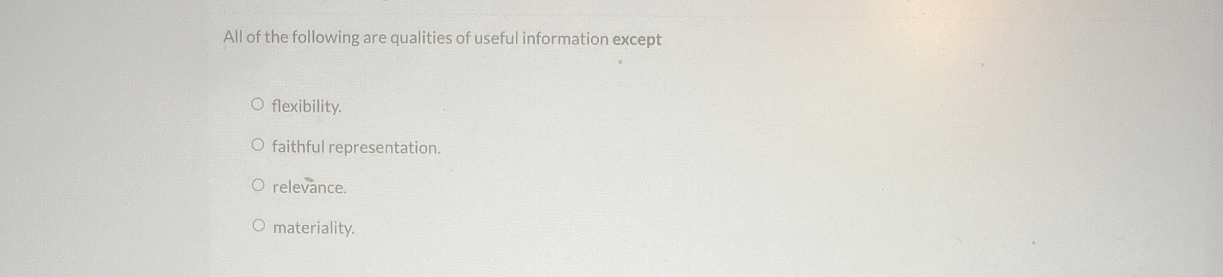 Solved All of the following are qualities of useful | Chegg.com