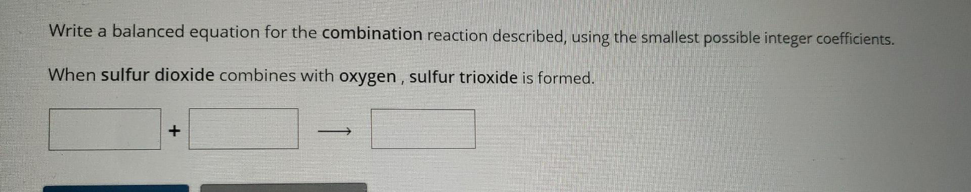 Solved Write a balanced equation for the combination | Chegg.com
