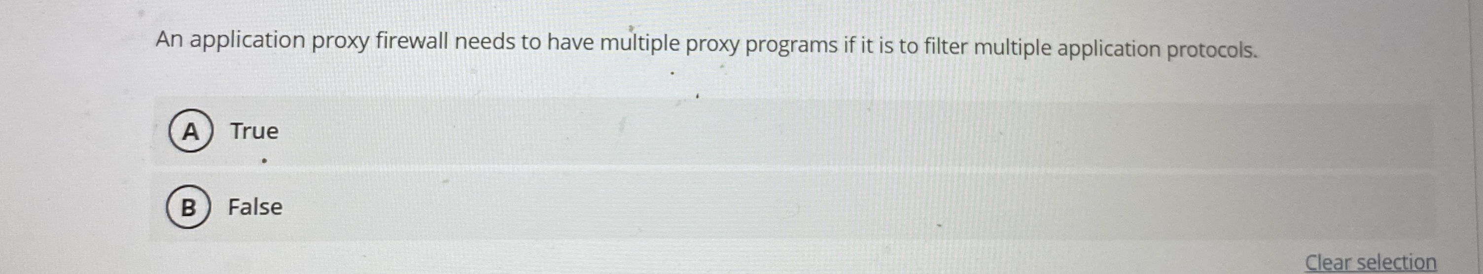Solved An application proxy firewall needs to have multiple | Chegg.com