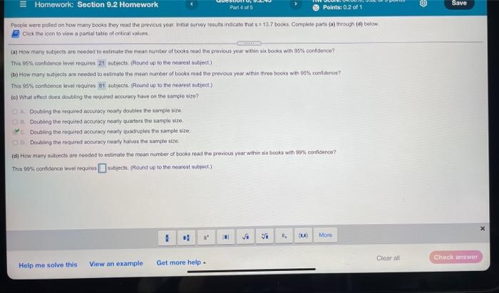 Solved Save Homework Section 9 2 Homework Part 4 Of 5