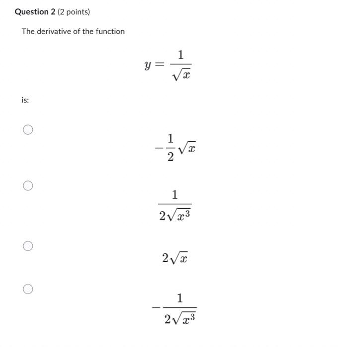 Solved In the interval [−1,1], the function y=x3 is: | Chegg.com